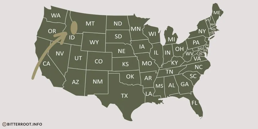 bitterroot range elevation